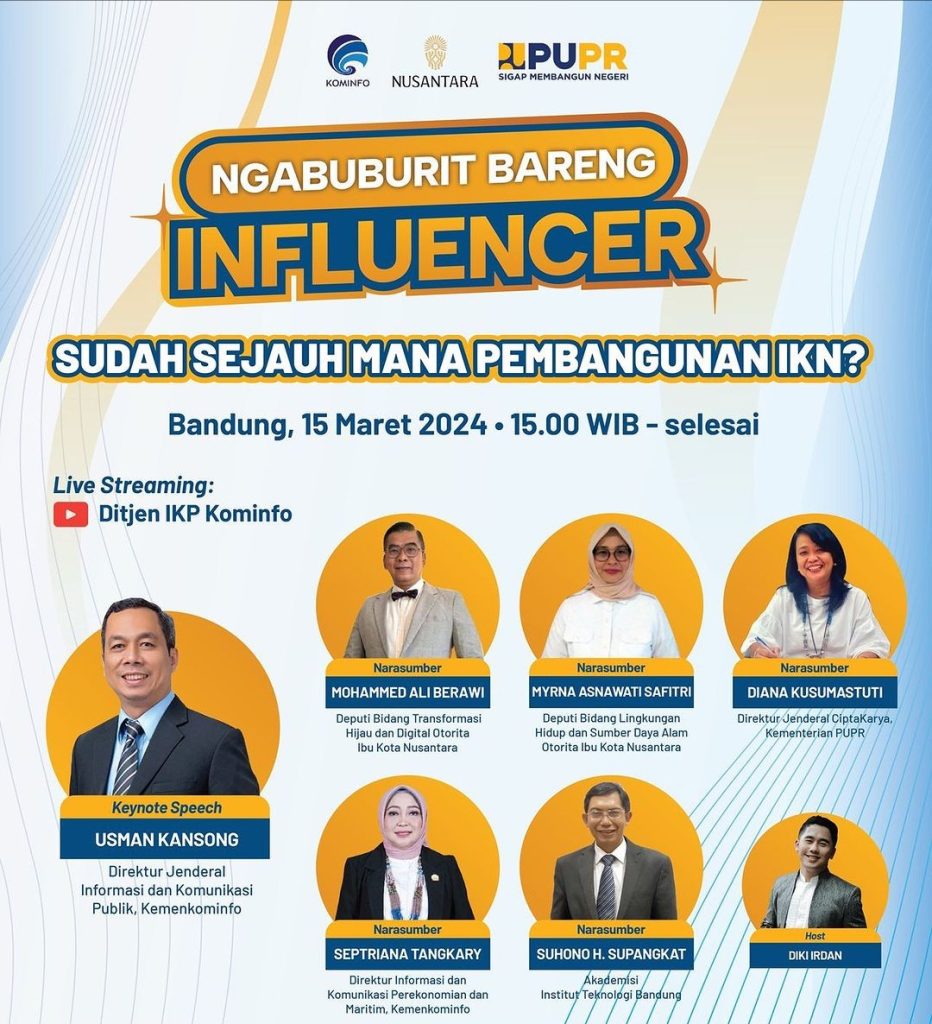 Kemenkominfo Kumpulkan Influencer di Kota Bandung Bahas Perkembangan IKN – Arcom Media